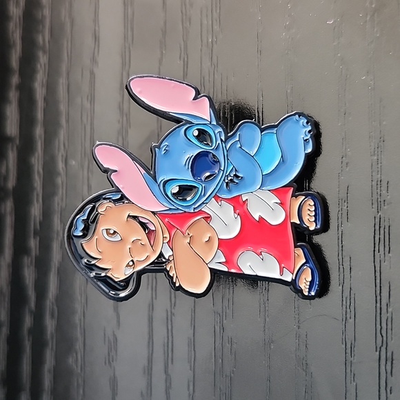 Disney | Jewelry | Disney Lilo And Stitch Inspired Enamel Pin | Poshmark
